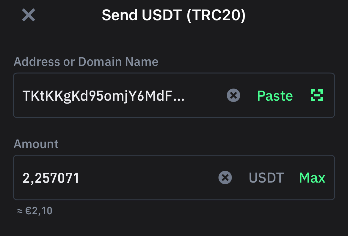 How to deposit cryptocurrency to your Paybis wallet from an external ...