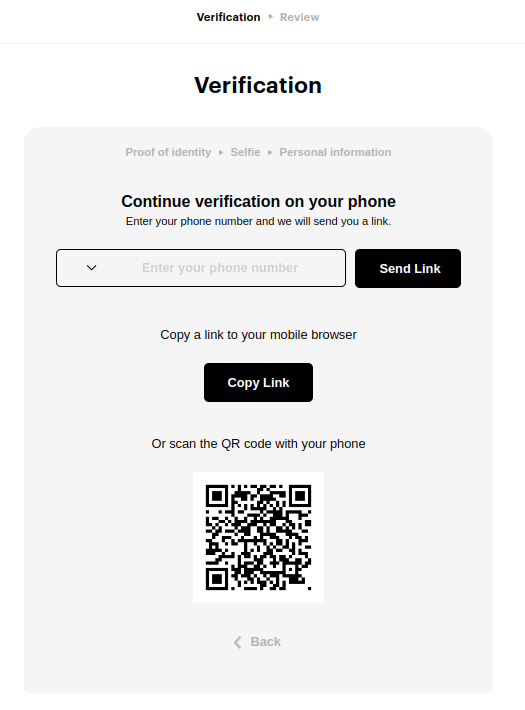 Account creation and verification step by step – Paybis